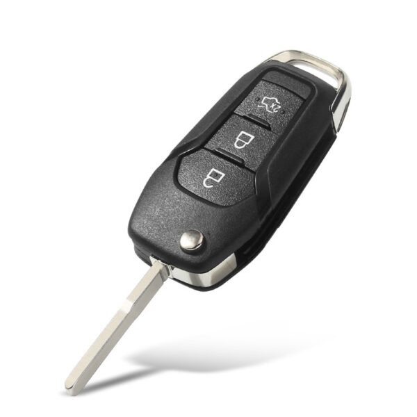 Bilnøglehus til Ford Sort Remote Bagagerum HU101 – 3 Knapper - Bilkey.dk